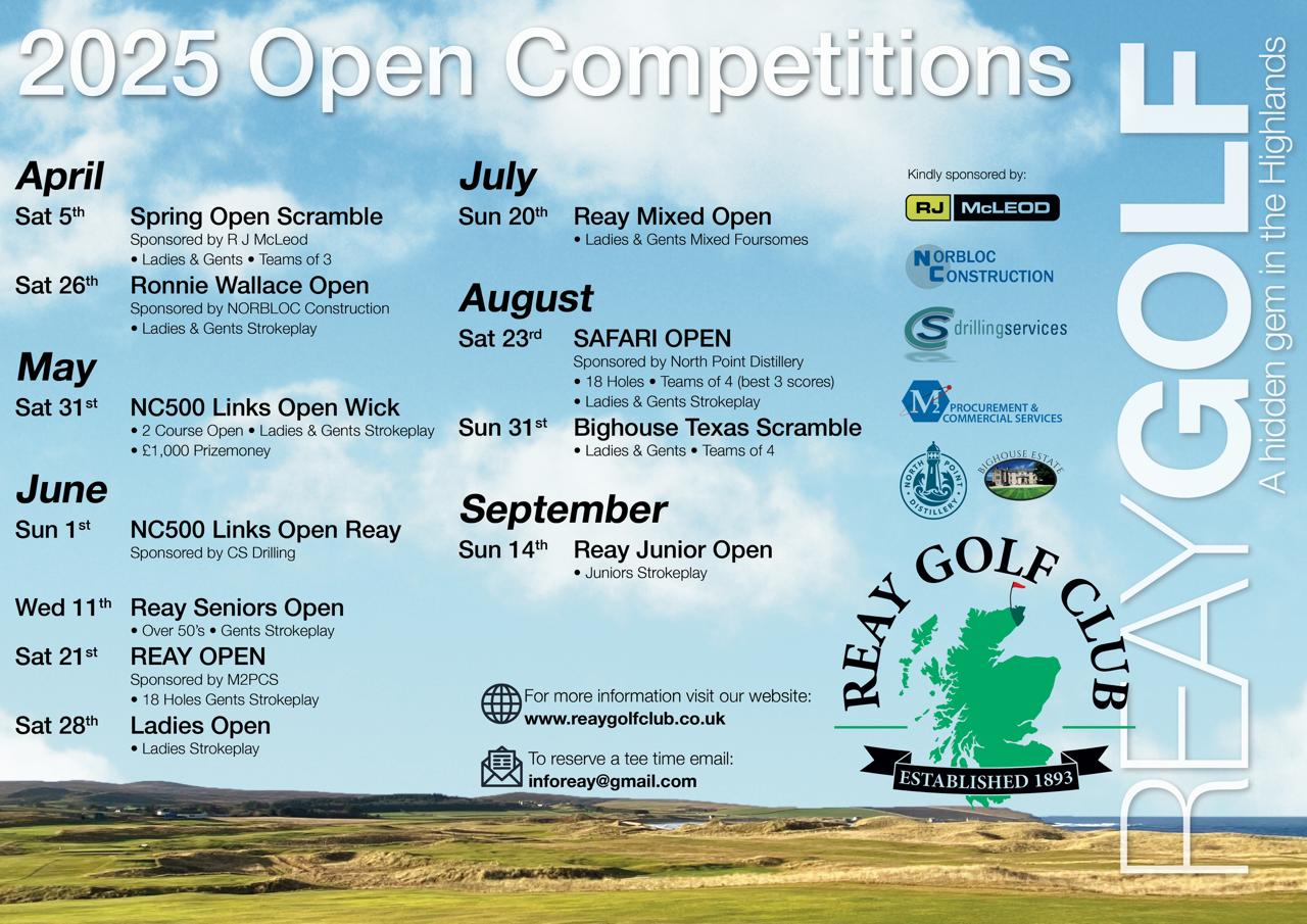Competitions - Reay Golf Club